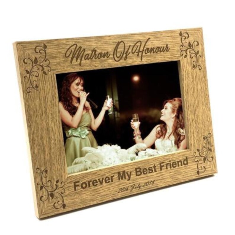 Personalised Matron of Honour Photo Frame Wedding Gift - Etsy UK