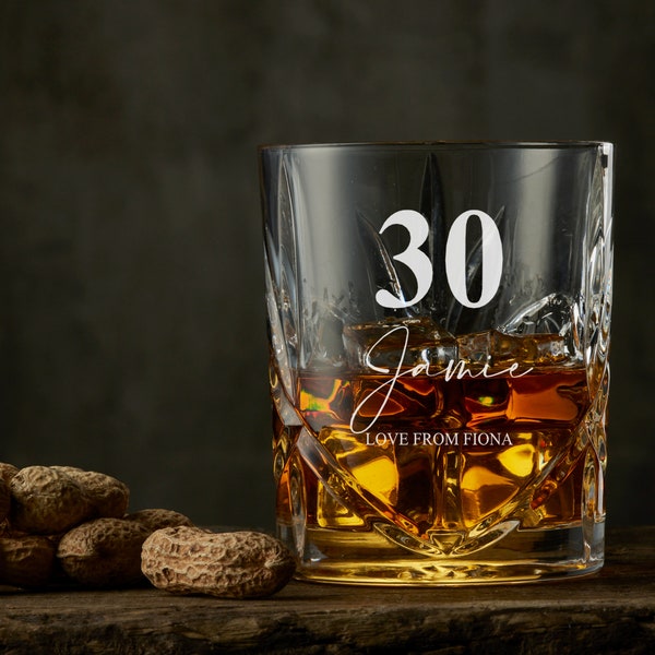 30th Birthday Glass - Etsy