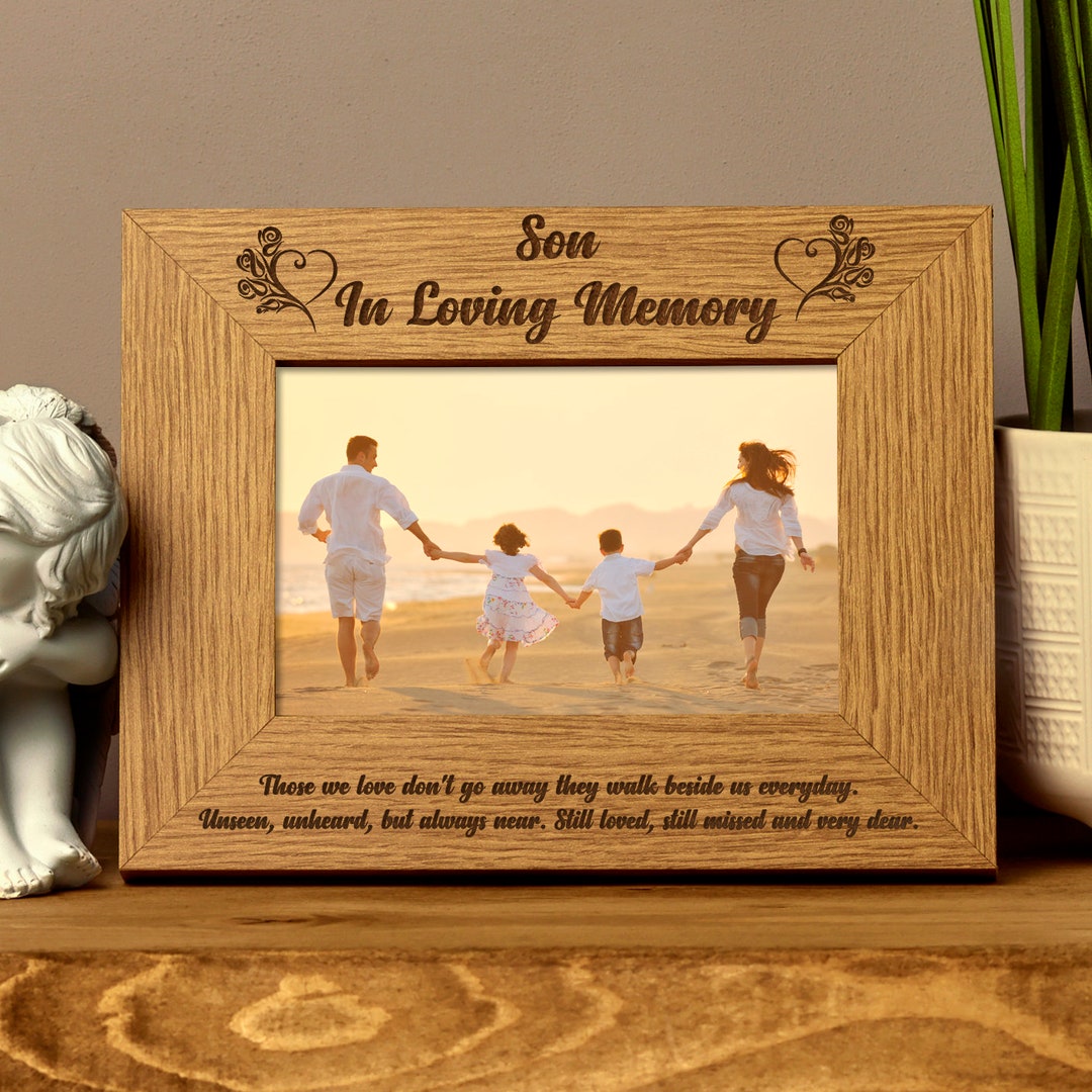Son Memorial Remembrance Photo Frame - Etsy