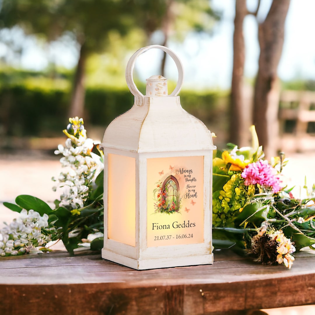 Personalised in Loving Memory in My Thoughts Lantern Light Gift - Etsy