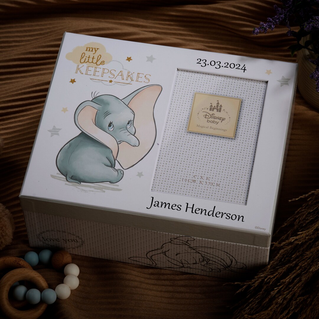 Personalised Disney Dumbo Baby Keepsake Memories Box Gift - Etsy