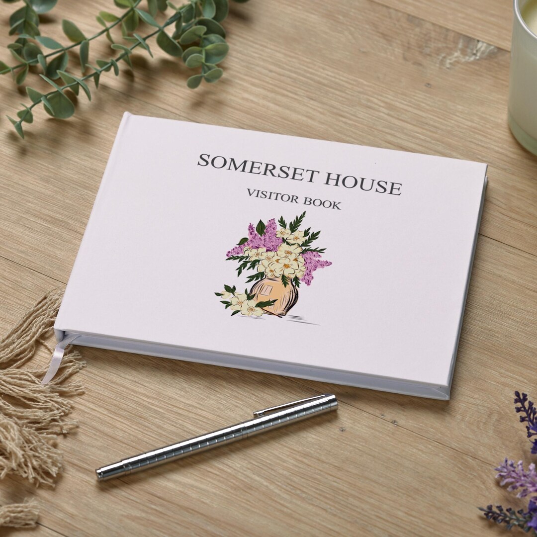 Personalised Visitors Book Hardback Hotel Guest Book 80 Pages - Etsy