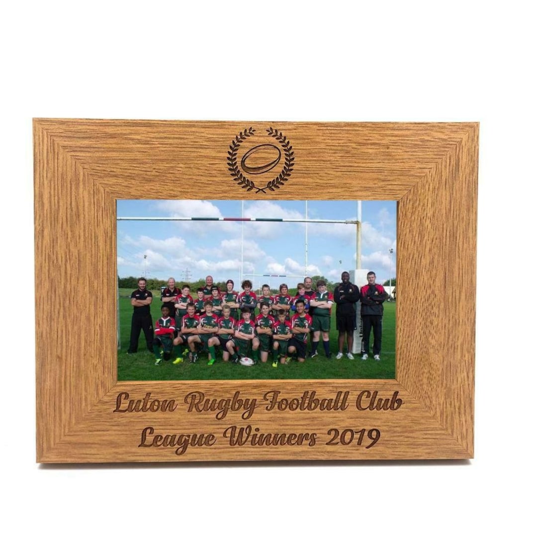 Rugby Themed Personalised Engraved Photo Frame - Etsy