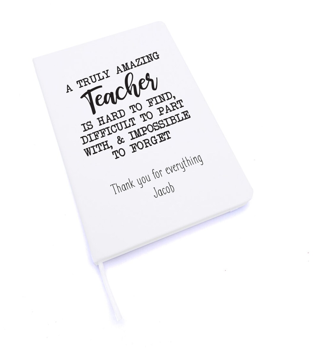 Personalised Truly Amazing Teacher Notebook Gift - Etsy UK