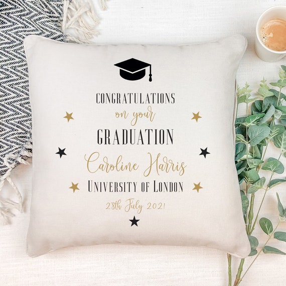 Personalised Congratulations on Your Graduation Cushion Gift | Etsy