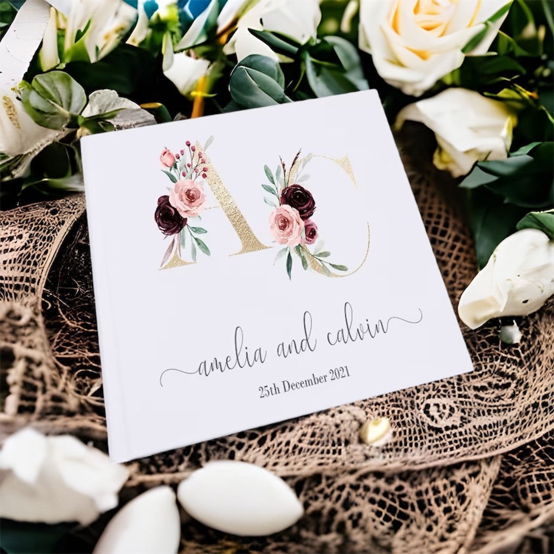 Personalised Initials Wedding Photo Album - Etsy