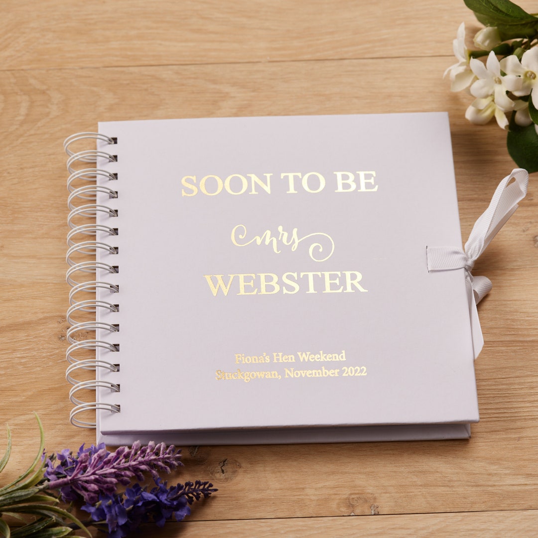Personalised Soon to Be Hen Night Do Guest Book Scrapbook or Photo ...