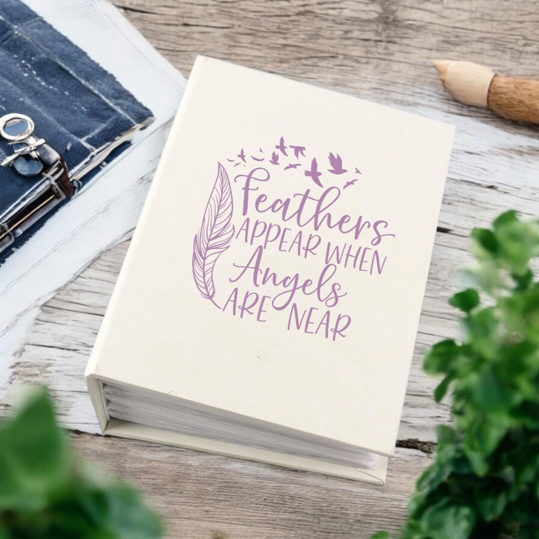 Feathers Appear Memorial Remembrance Photo Album With Sleeves 100 X 6x4 ...