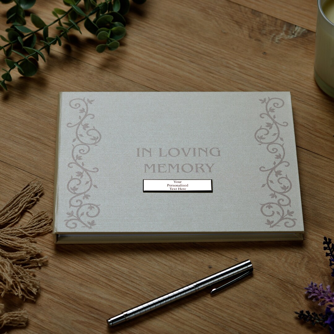 Personalised Memory Funeral Book Remembrance Guest Book - Etsy