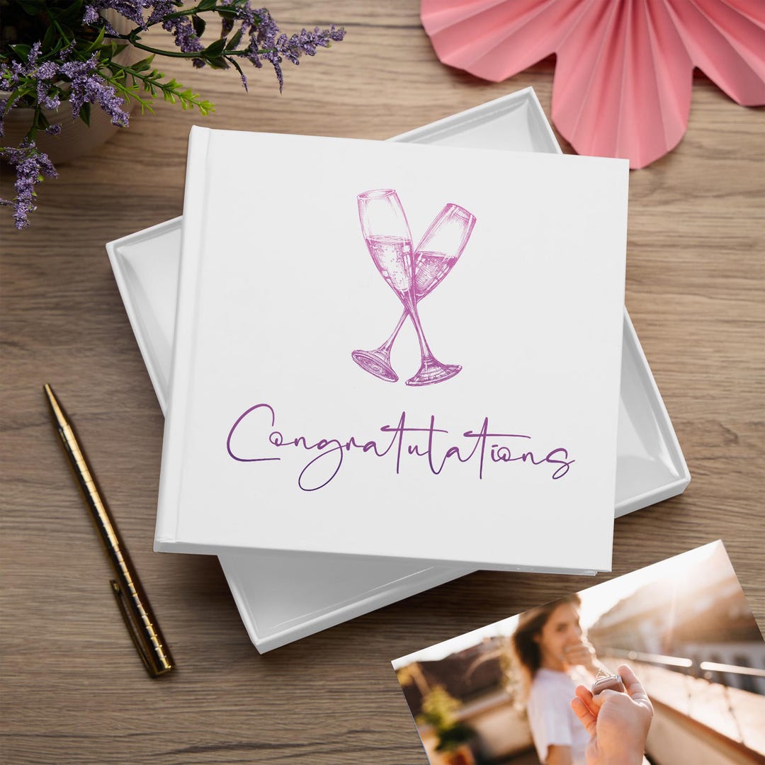 Congratulations Photo Album for 50 X 6 by 4 Photos in White - Etsy