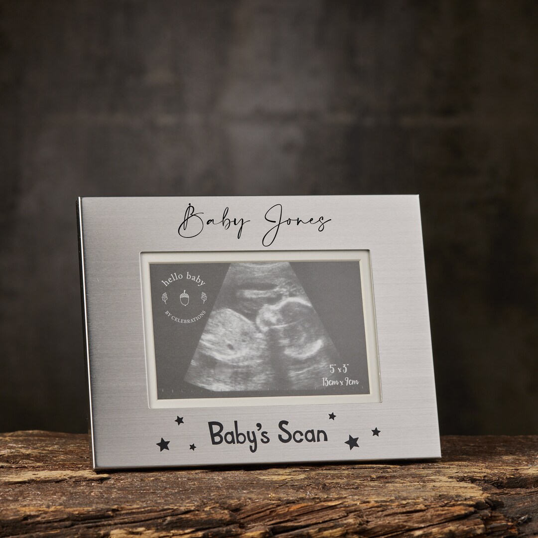 Personalised Baby Scan Metal Photo Frame for 5" X 3.5" Photo - Etsy