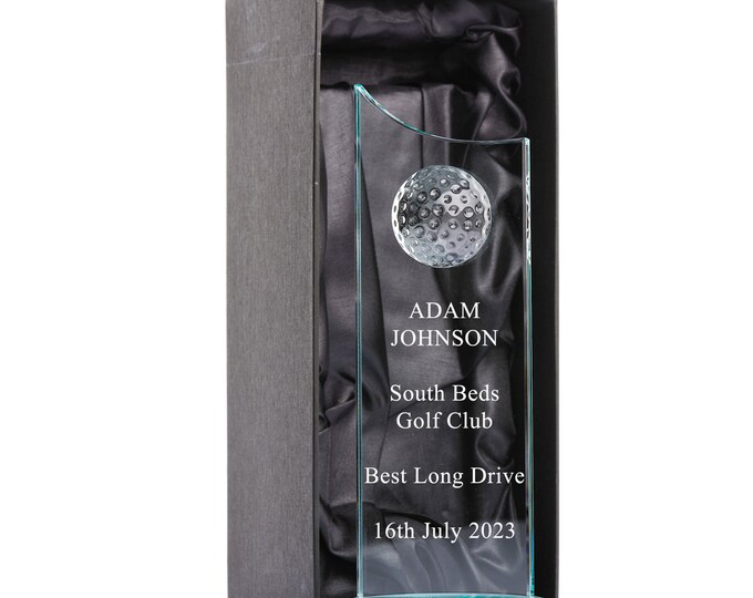 Handmade Blown Glass Twisted Rain Drop Award With Custom Engraving ...