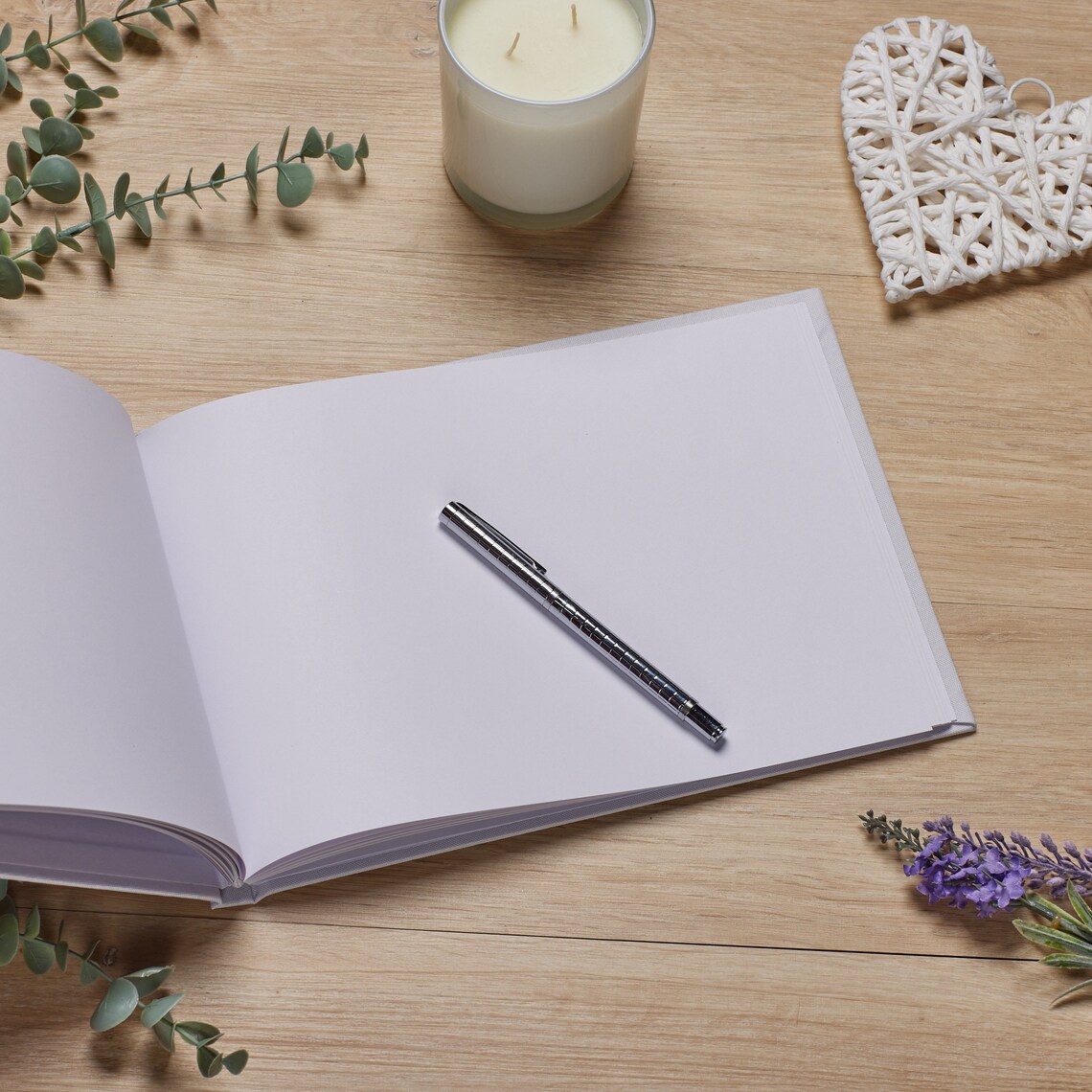 Personalised Modern Wedding Linen Guest Book Printed | Etsy