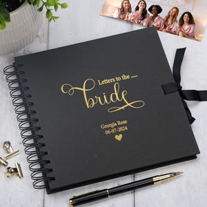 Personalised Letters to the Bride Multiple Colours Scrapbook or Photo ...