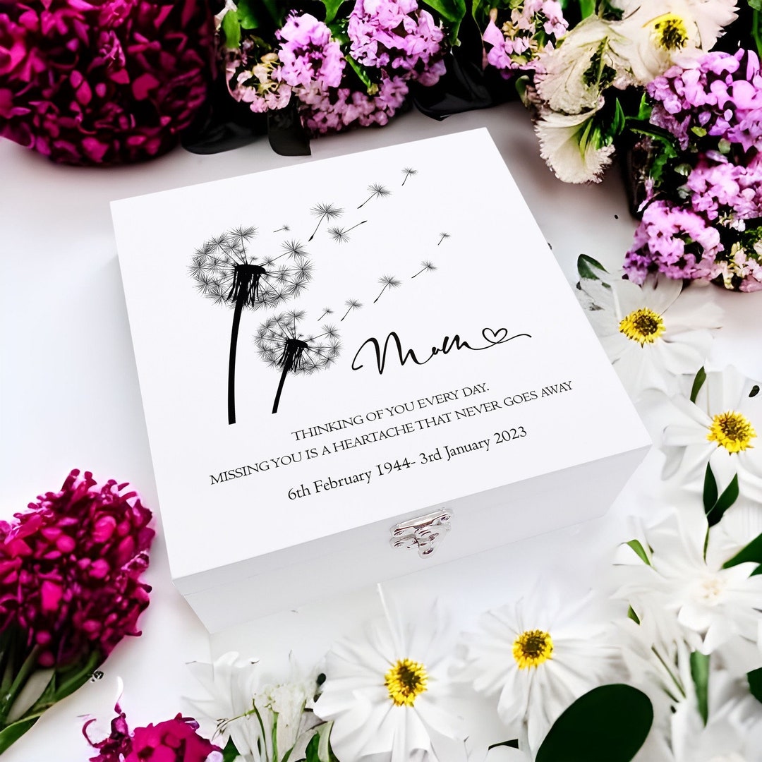 Mum Remembrance Personalised Wooden Keepsake Memory Box - Etsy