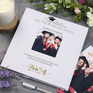 Personalised Graduation Photo Album Linen Cover Class of Year Design - Etsy