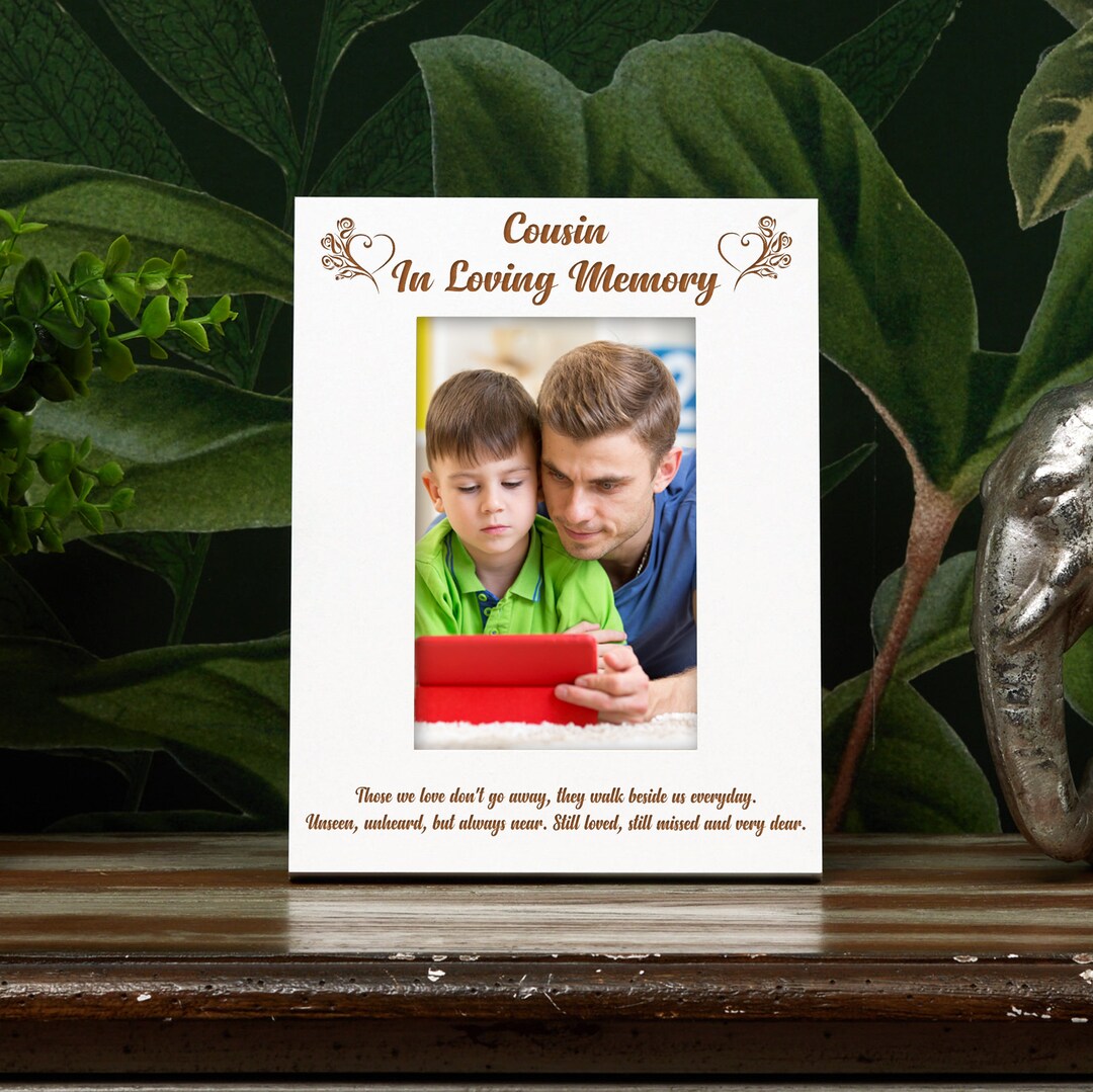 Cousin Memorial Photo Frame in Loving Memory - Etsy