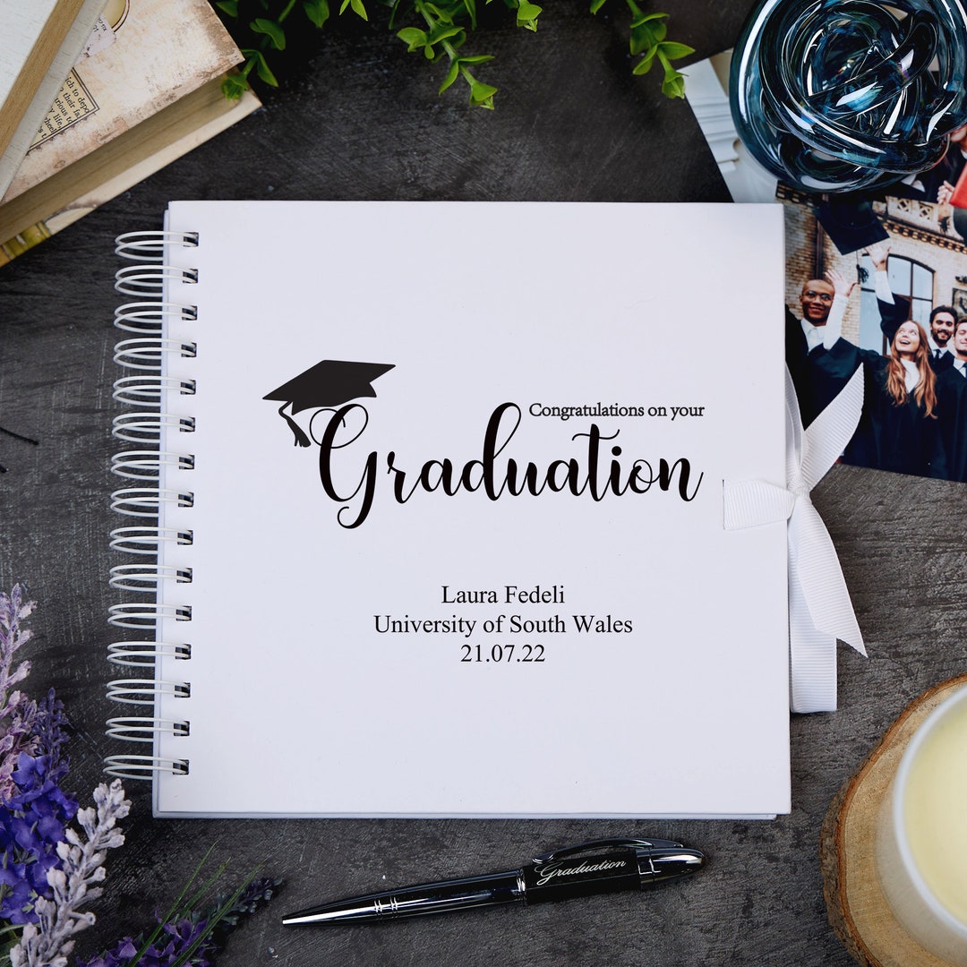 Personalised Graduation Keepsake Memory Scrapbook Album - Etsy