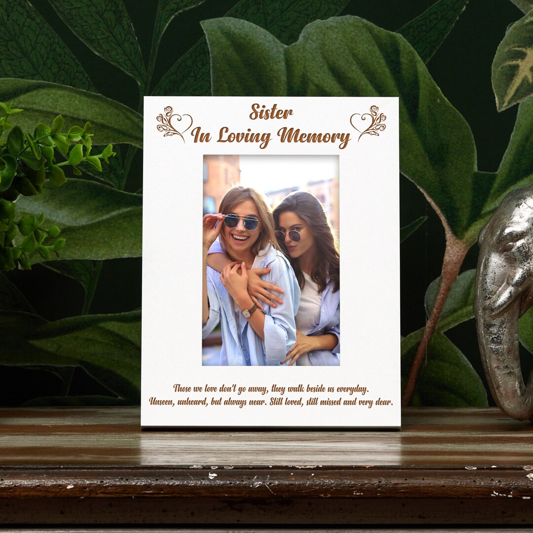 Sister Memorial Photo Frame in Loving Memory - Etsy