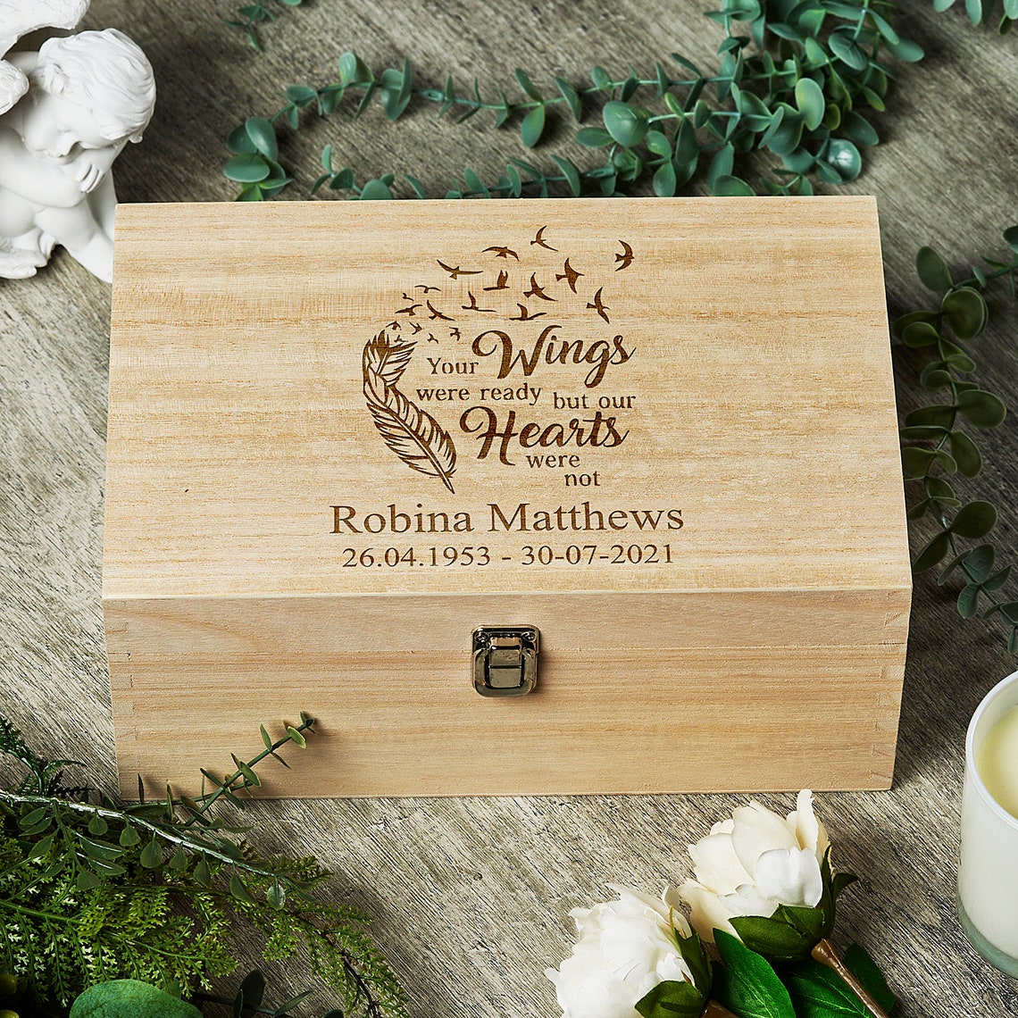 Personalised Remembrance Memory Keepsake Memory Box - Etsy UK