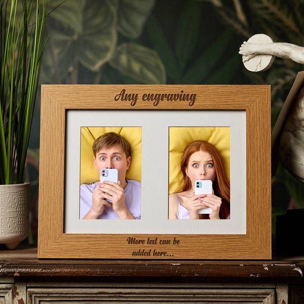 Double Photo Frame - Etsy UK