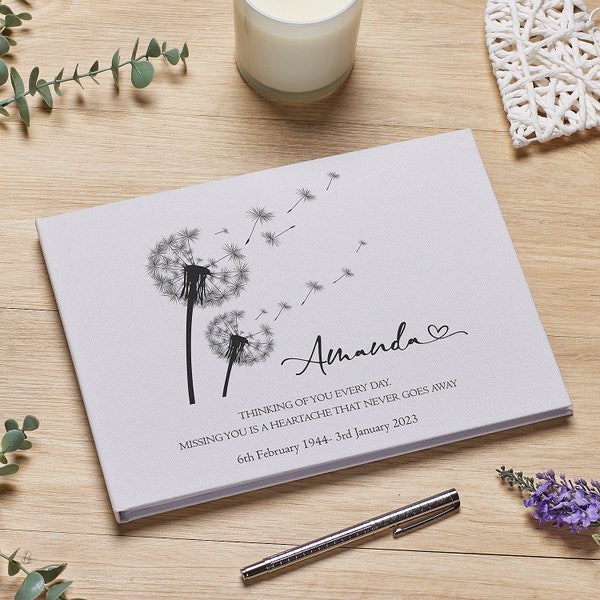 Condolence Book - Etsy