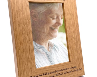 Dad in Loving Memory Remembrance Portrait Wooden Photo Frame | Etsy UK