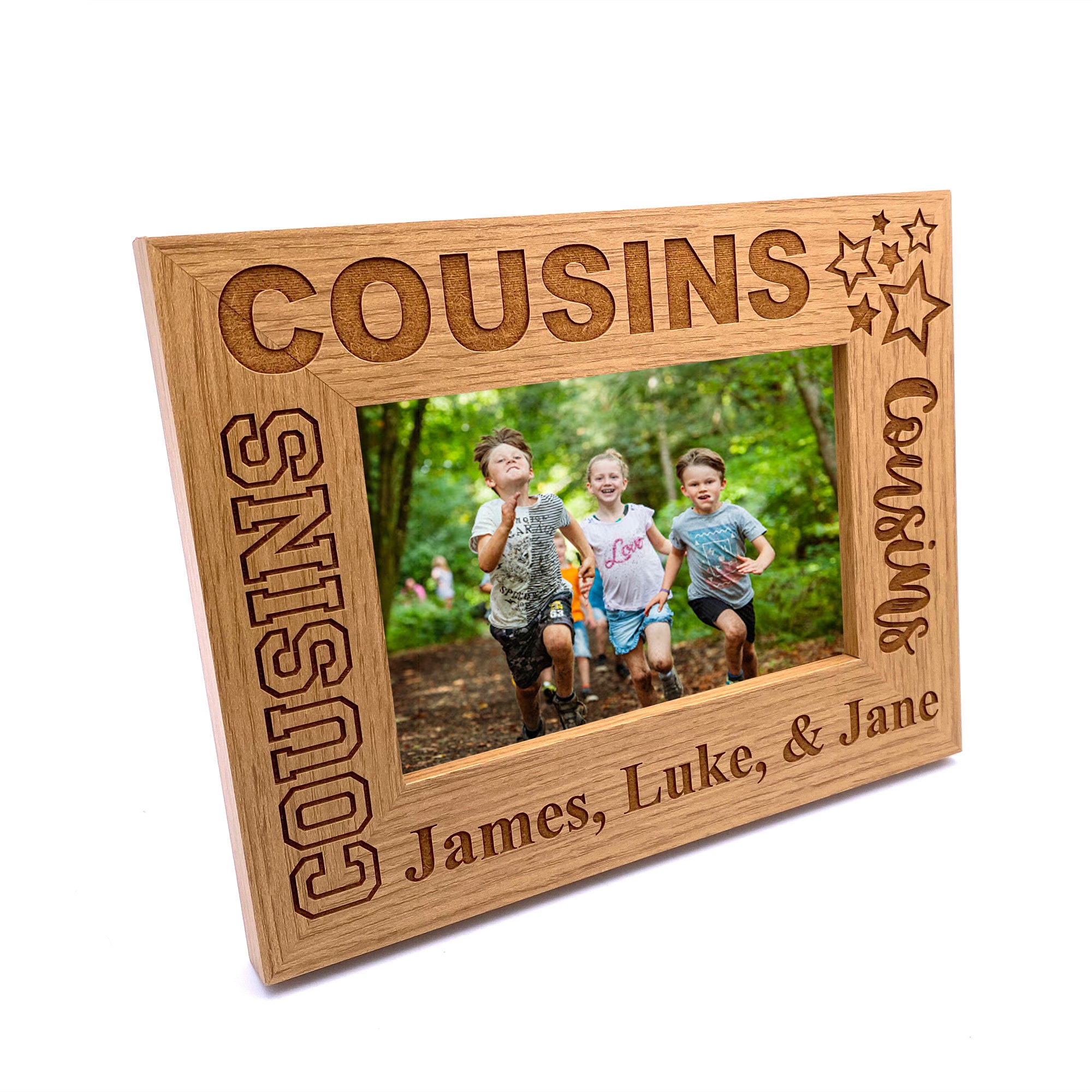 Personalised Cousins Photo Frame Star Design - Etsy UK