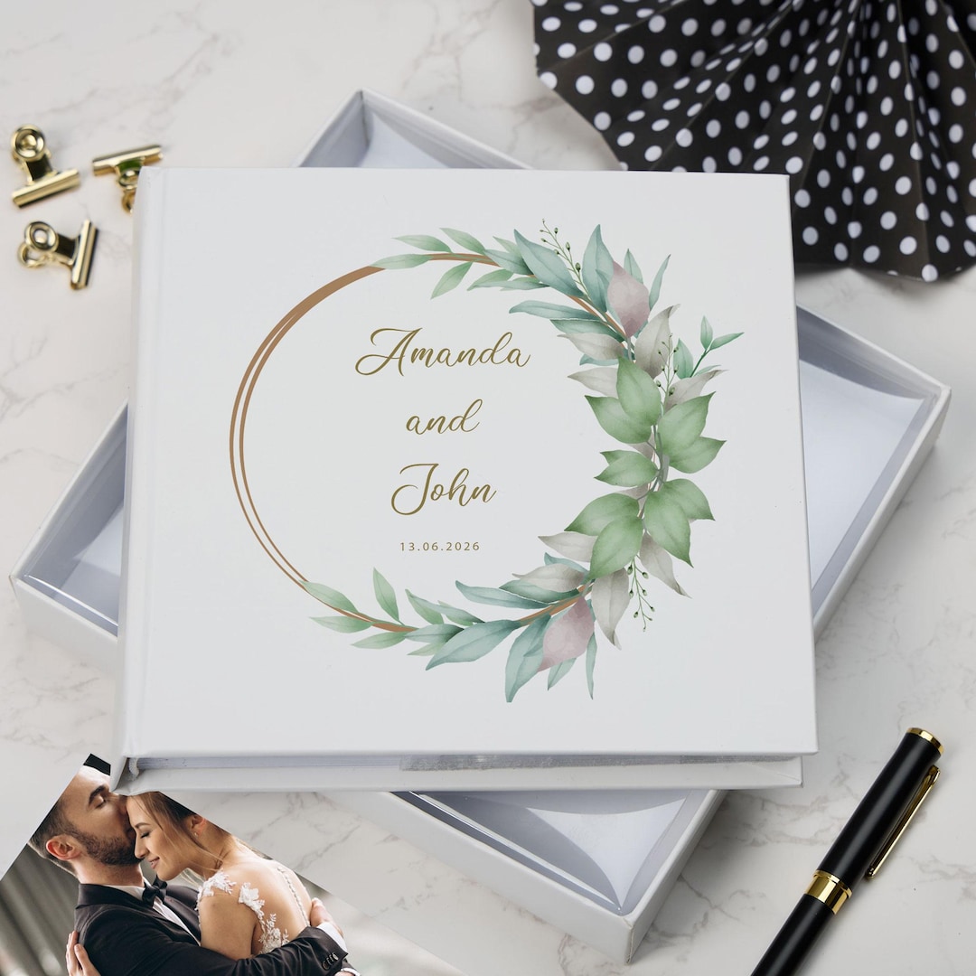 Personalised Our Wedding Memories Photo Album Gift Boxed 6x4" Delicate ...