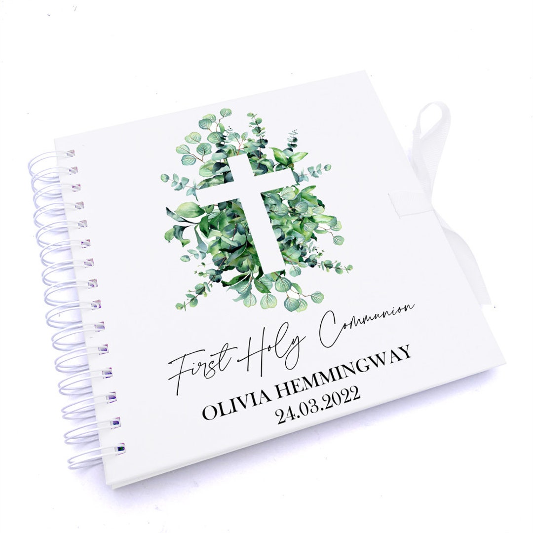 Personalised First Holy Communion Scrapbook Photo Album With Cross - Etsy