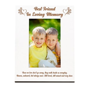 Best Friend Memorial Photo Frame in Loving Memory - Etsy