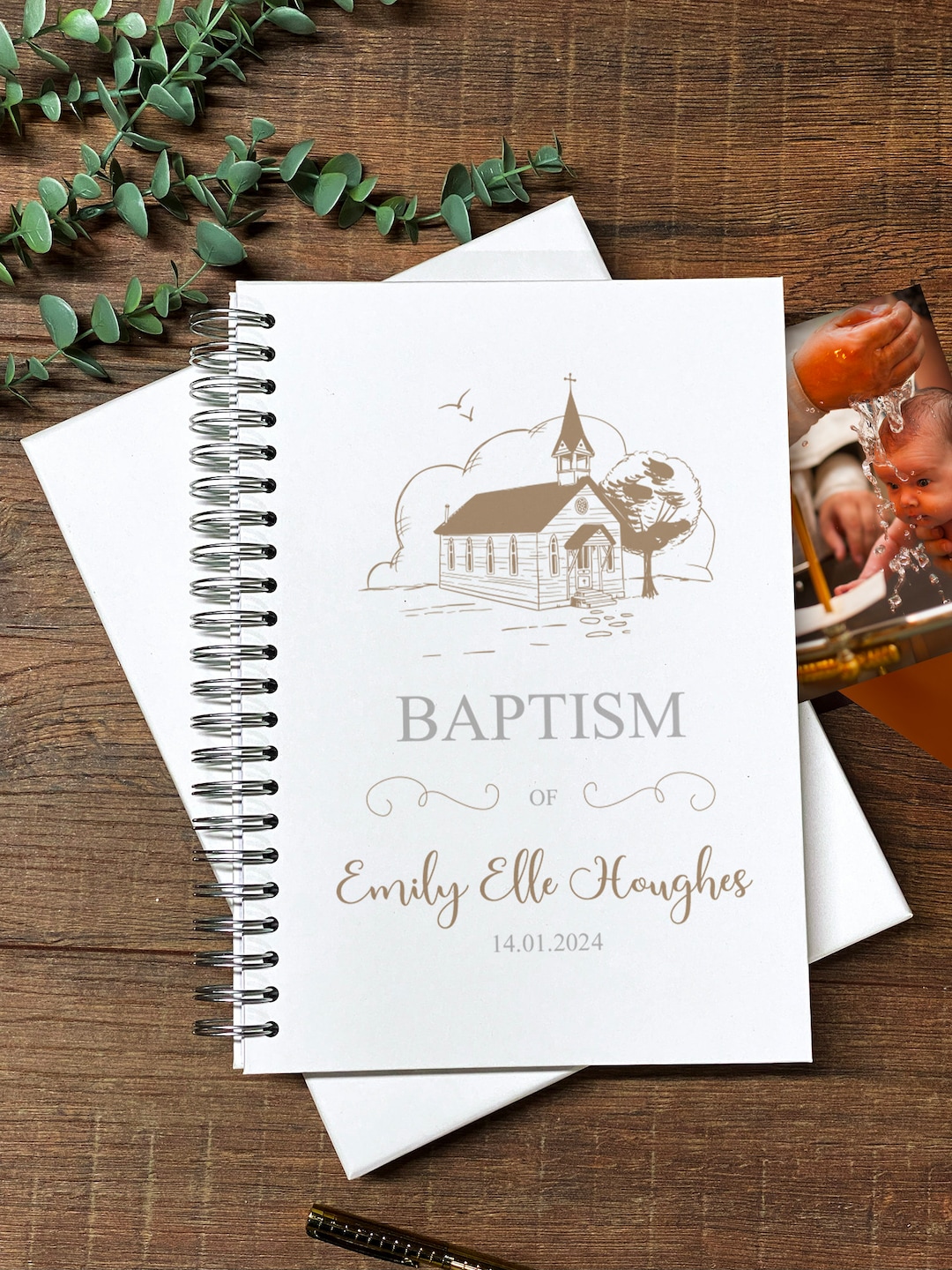 Large A4 Baptism Photo Album Scrapbook or Guest Book Boxed - Etsy