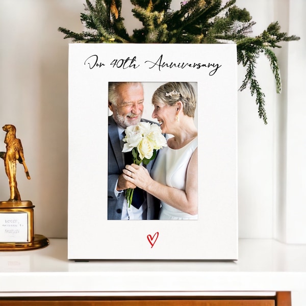 Ruby Anniversary Picture Frame - Etsy