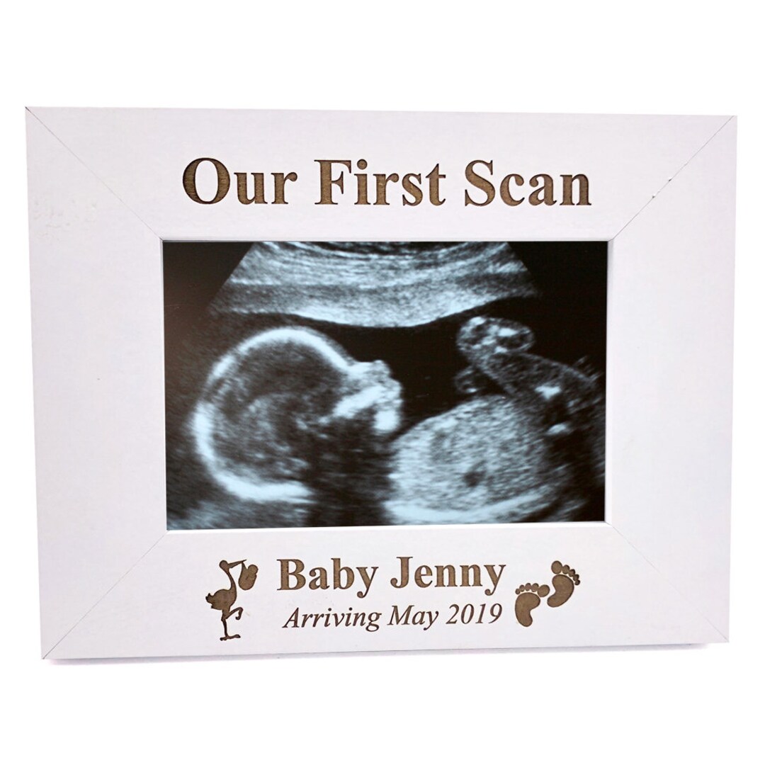 First Scan Personalised Photo Picture Frame New Baby Scan Gift - Etsy