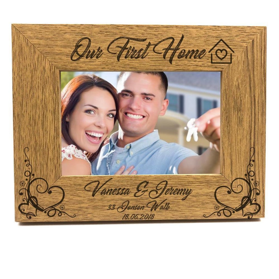 Our First New Home Personalised Photo Frame Gift - Etsy