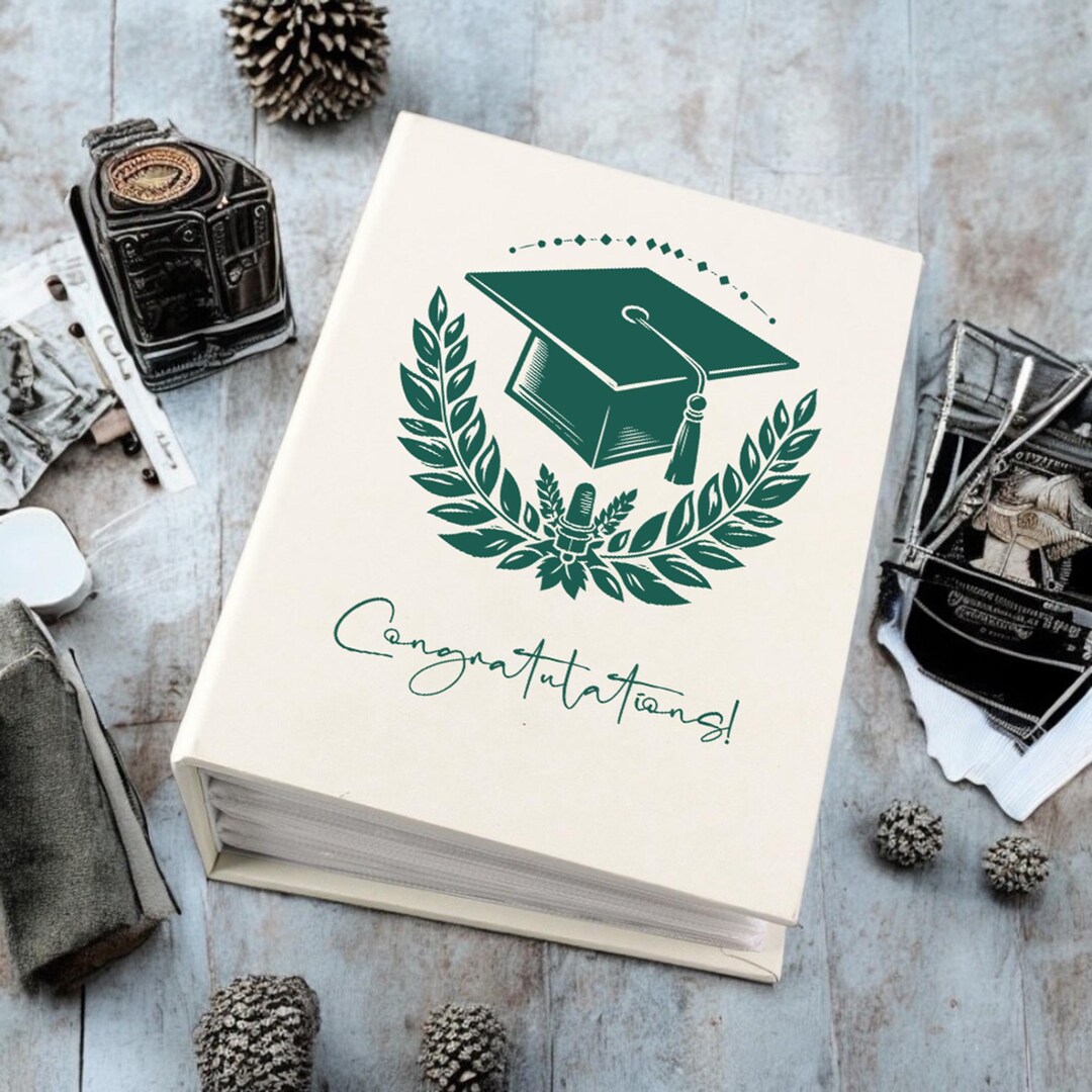 Graduation Congratulations Photo Album Gift With Hat 100 X 6x4 Capacity ...