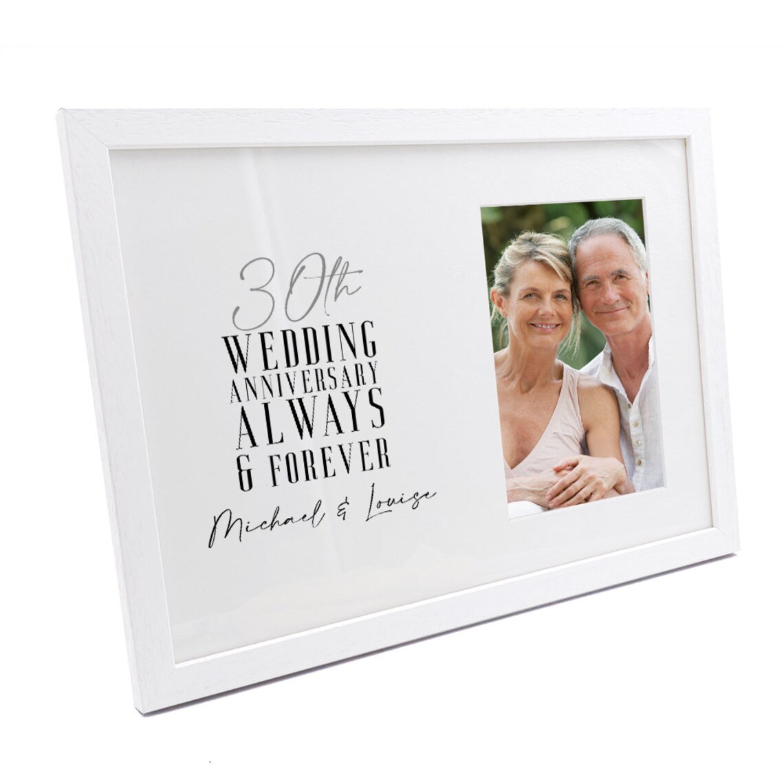 Personalised 30th Wedding Anniversary Photo Frame - Etsy