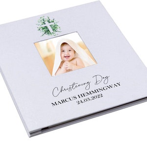 Personalised Large Christening Day Photo Album Linen Self Hardcover - Etsy