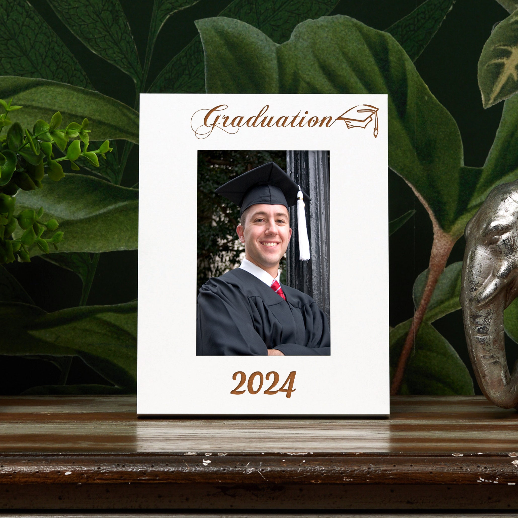 Graduation 2024 White Gift Wooden Photo Frame - Etsy