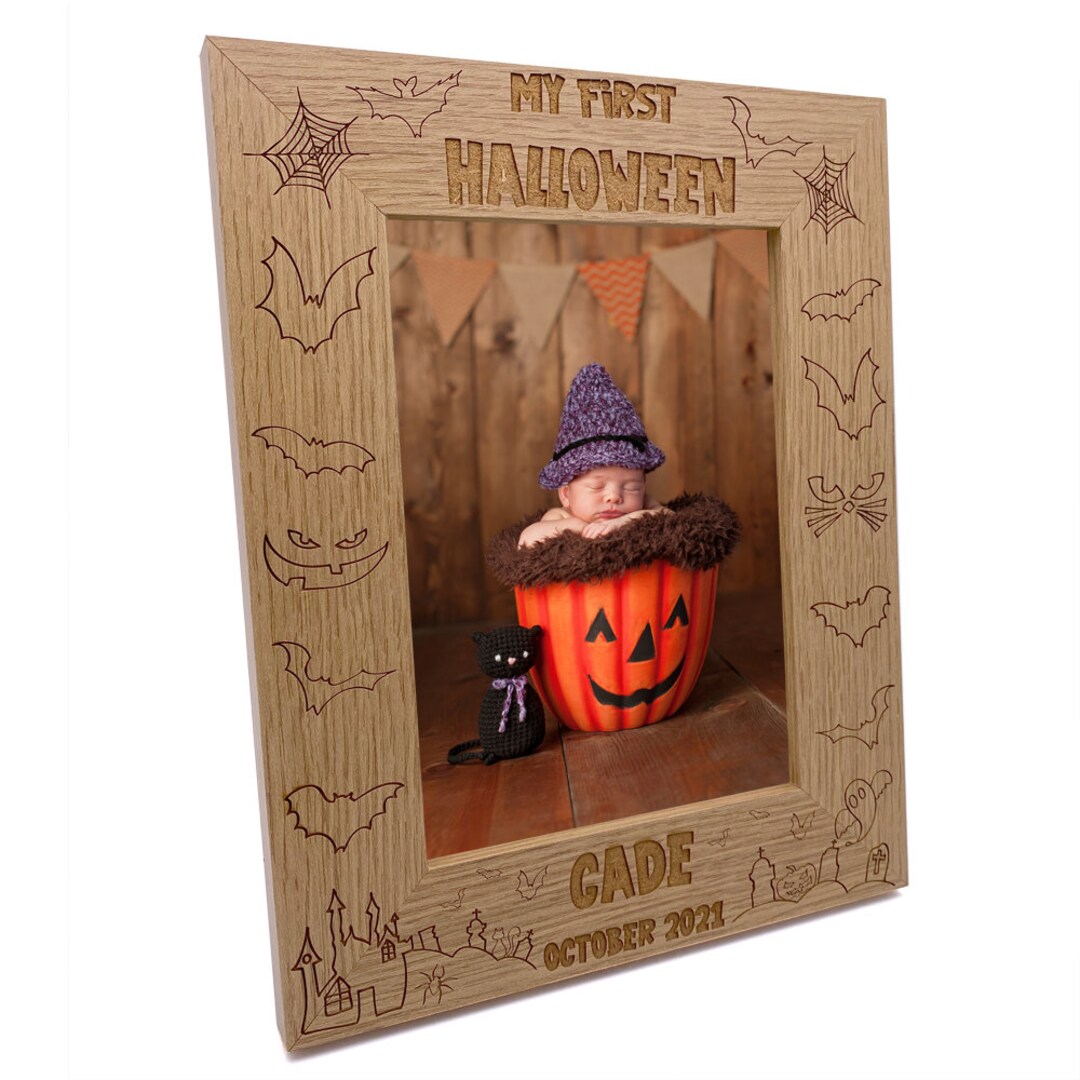 Personalised My First Halloween Photo Frame Keepsake - Etsy