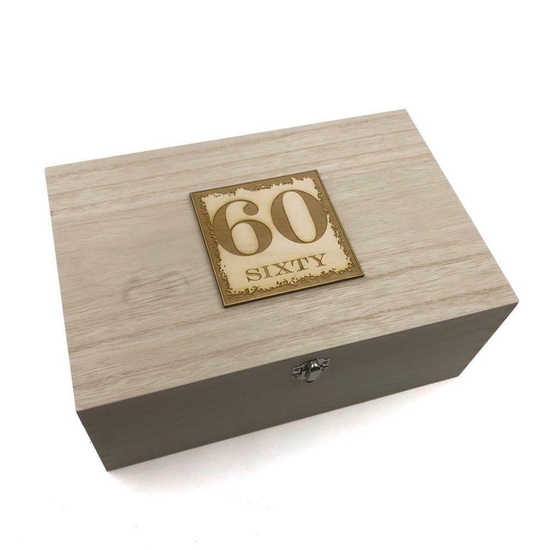 60th Birthday Gift Large Memories Keepsake Box - Etsy