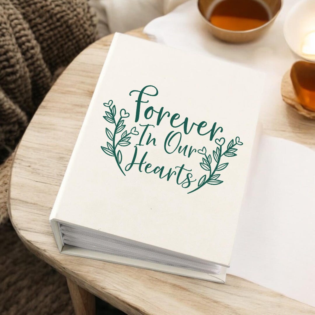 Forever in Our Hearts Memorial Remembrance Photo Album With Sleeves 100 ...