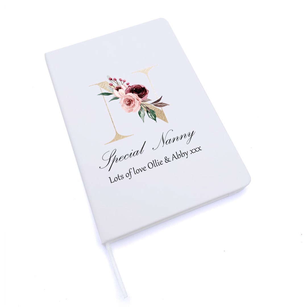Personalised Special Nanny Initial Notebook Gift - Etsy