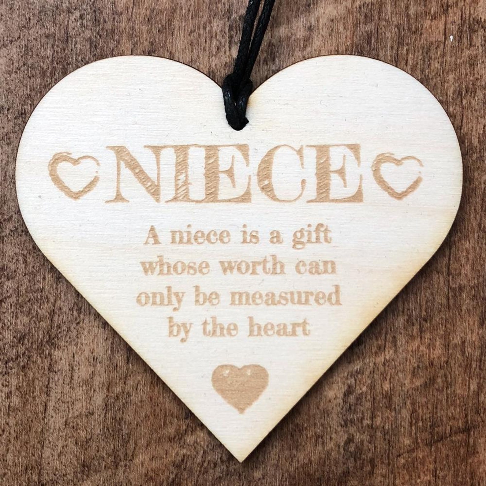 A Niece is A Gift Hanging Heart Plaque Gift - Etsy UK