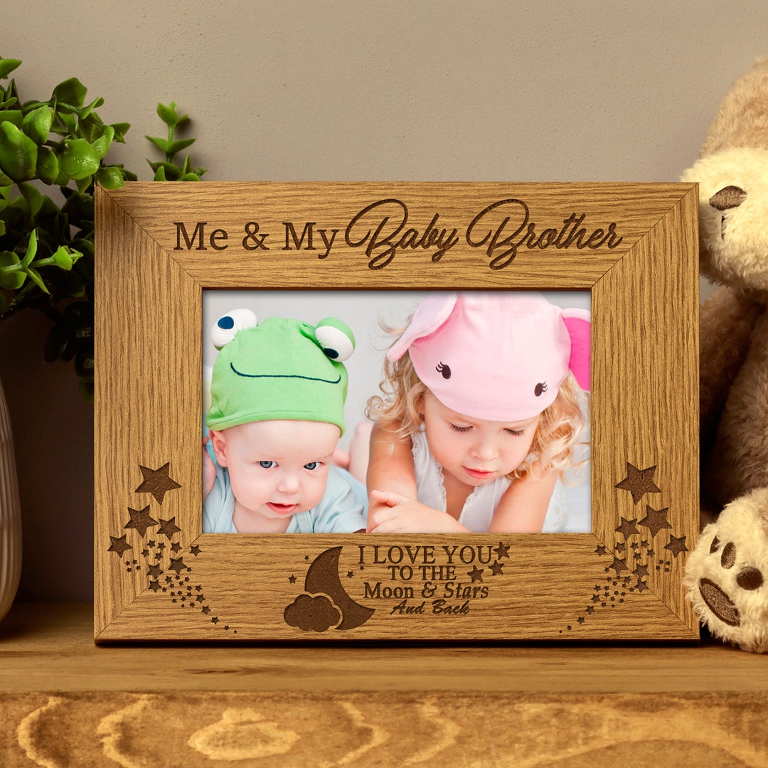 Me and My Baby Brother Engraved Photo Frame Gift - Etsy