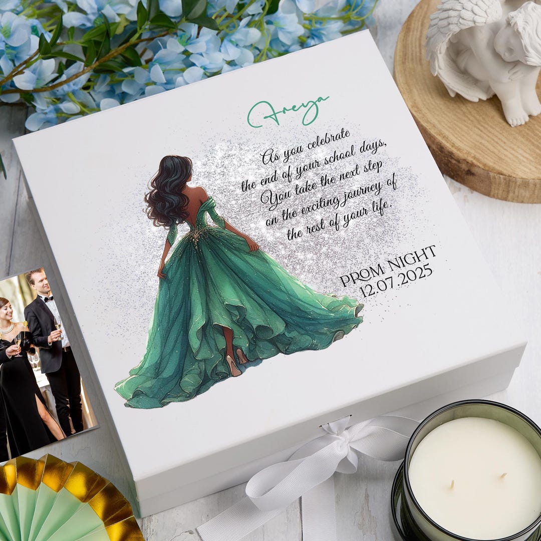 Personalised Girls Prom Night Keepsake Box Customised Prom Memory ...