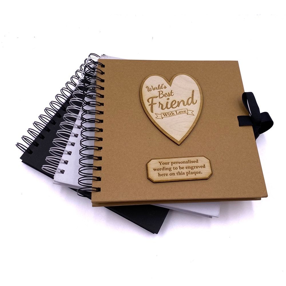 Personalised Best Friend Scrapbook Photo Album Wooden - Etsy UK