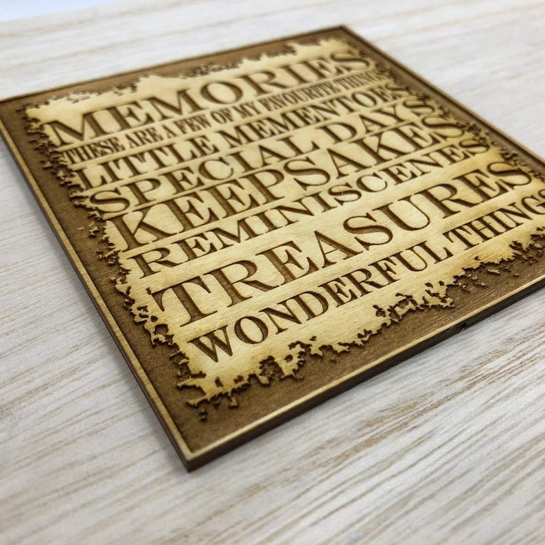 Large Wooden Memory Keepsake Box Gift - Etsy UK