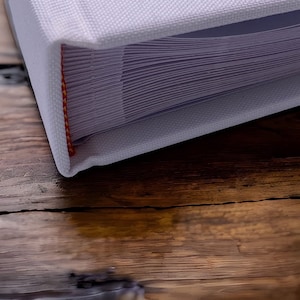 Large Book Bound Funeral Remembrance Condolence Memorial Album With ...