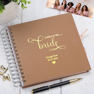 Personalised Letters to the Bride Multiple Colours Scrapbook or Photo ...